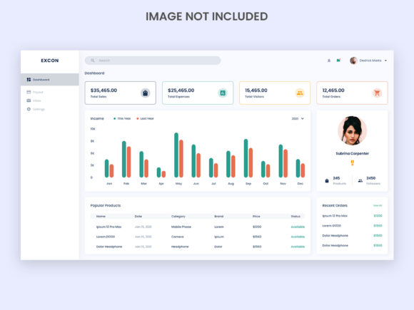 Admin Dashboard UI Website Template Desi – Professional Template Kits ...
