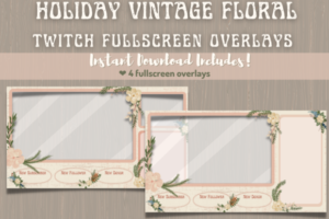 Holiday Vintage Full Screen Overlays – Professional Template Kits ...