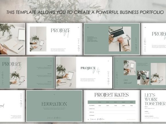 Portfolio Template Canva Slide Deck – Professional Template Kits, built ...
