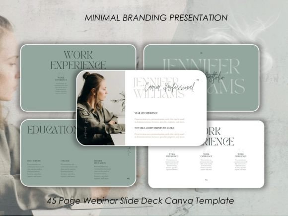 Portfolio Template Canva Slide Deck – Professional Template Kits, built ...