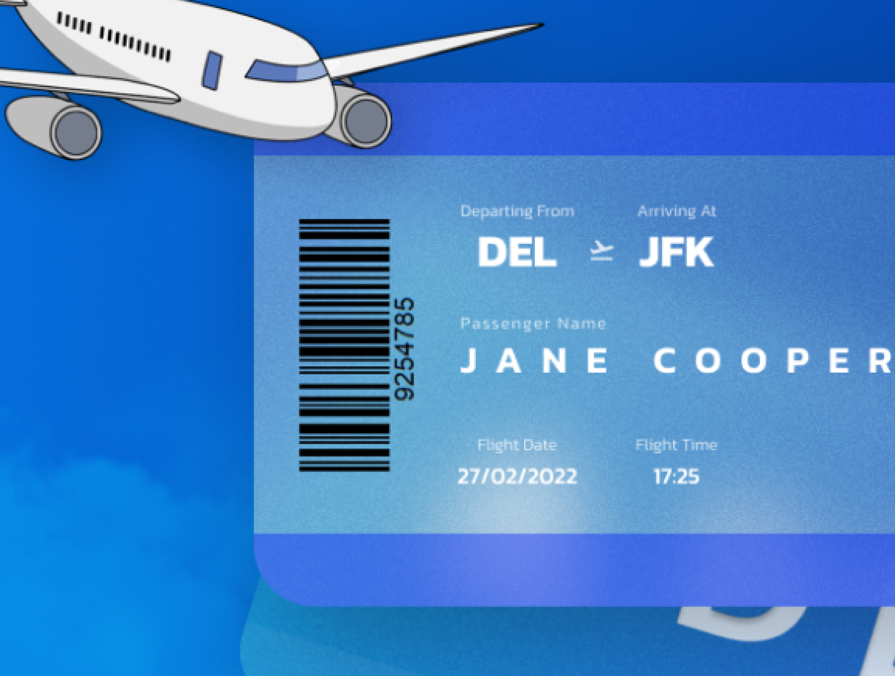 Boarding Pass Template With Mockup – Professional Template Kits, built ...