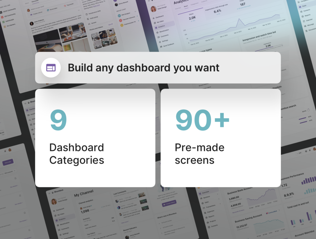 Rhombus Dashboard UI Kit – Professional Template Kits, built for you Rhombus Dashboard UI Kit – Professional Template Kits, built for you