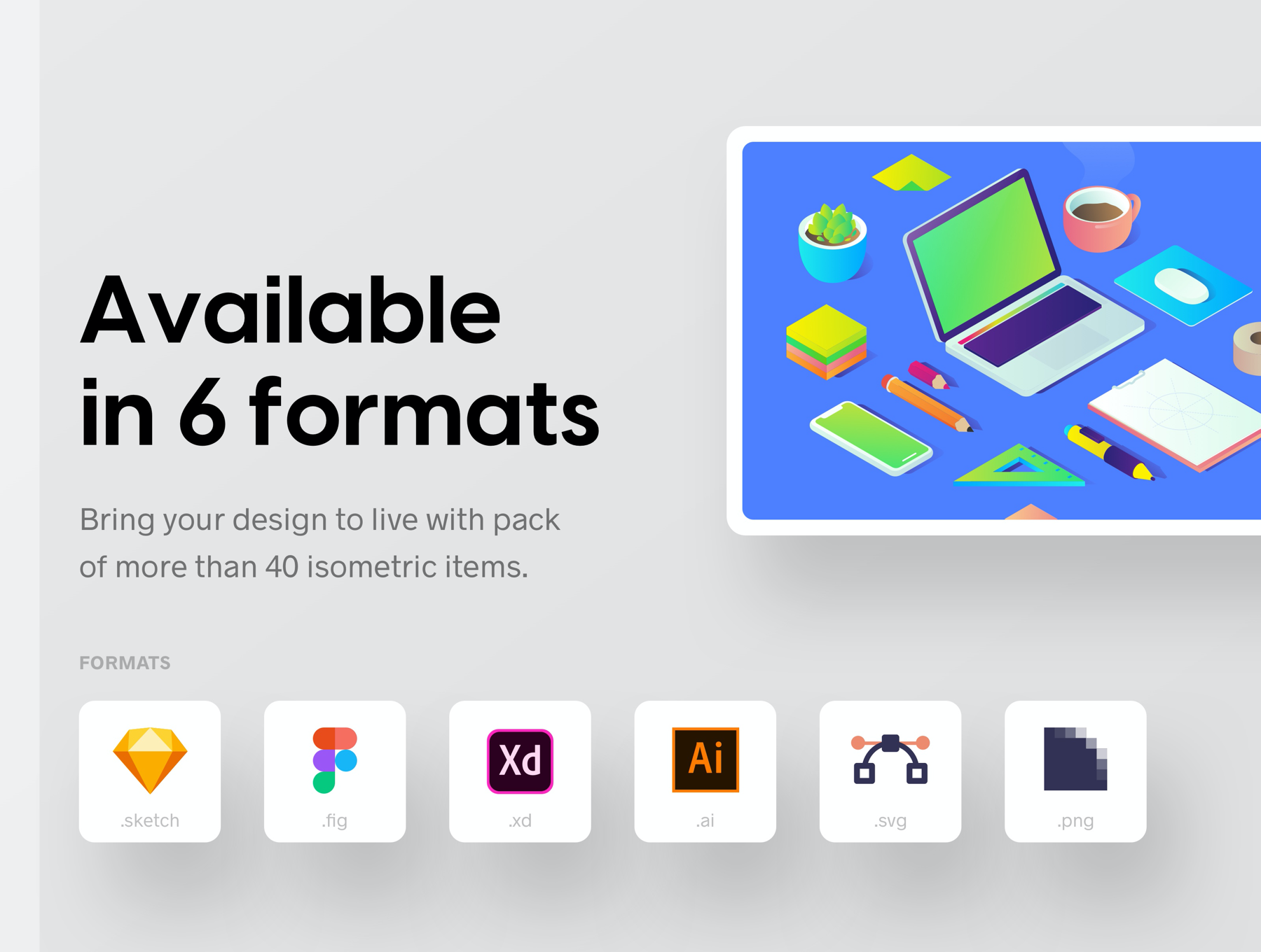 Free Isometric illustrations – Professional Template Kits, built for you